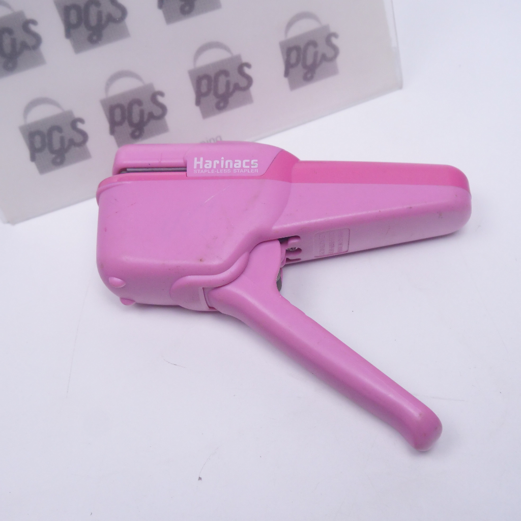 Kokuyo Harinacs Stapleless Stapler - Handy 10 Sheets - สีชมพู เย็บ ...