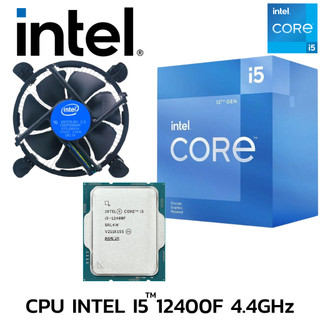 CPU (ซีพียู) INTEL CORE I5-12400F 6Core 12Tread 2.5 GHz Turbo 4.4Ghz ...
