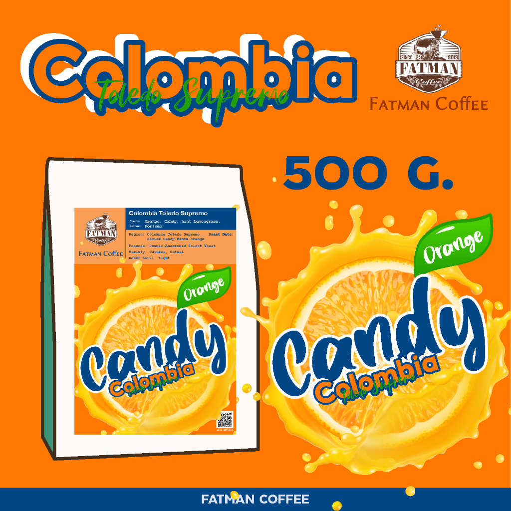CO4 เมล็ดกาแฟ Colombia Fanta Candy Orange | Shopee Thailand