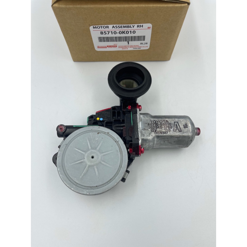 มอเตอร์กระจกประตูไฟฟ้า หน้า RH (6ขาเสียบ) แท้(85710-0K010)ยี่ห้อTOYOTA ...