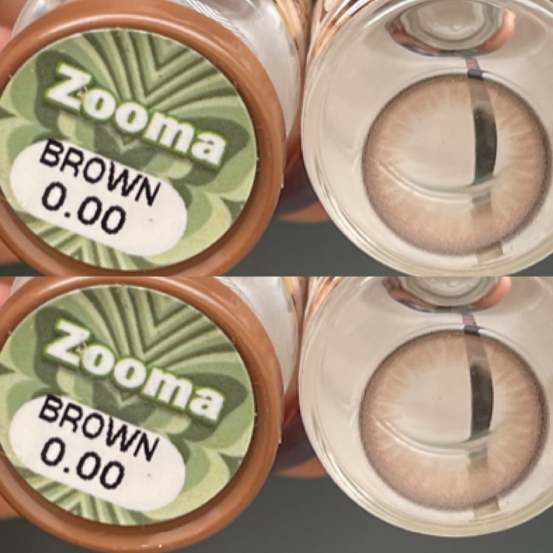 เลนส์สไตล์จีน zooma สีเทาและสีน้ำตาล ขนาดกลาง | Shopee Thailand