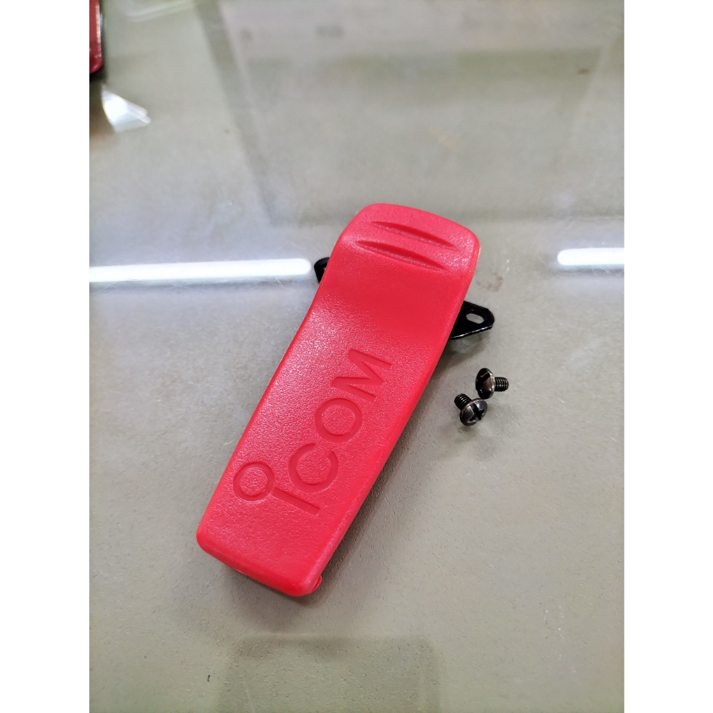 คลิปหลัง ICOM IC-V8,IC-3FGX,IC-V82,IC-F3GS,IC-F11 แถมน๊อต 2 ตัว ...