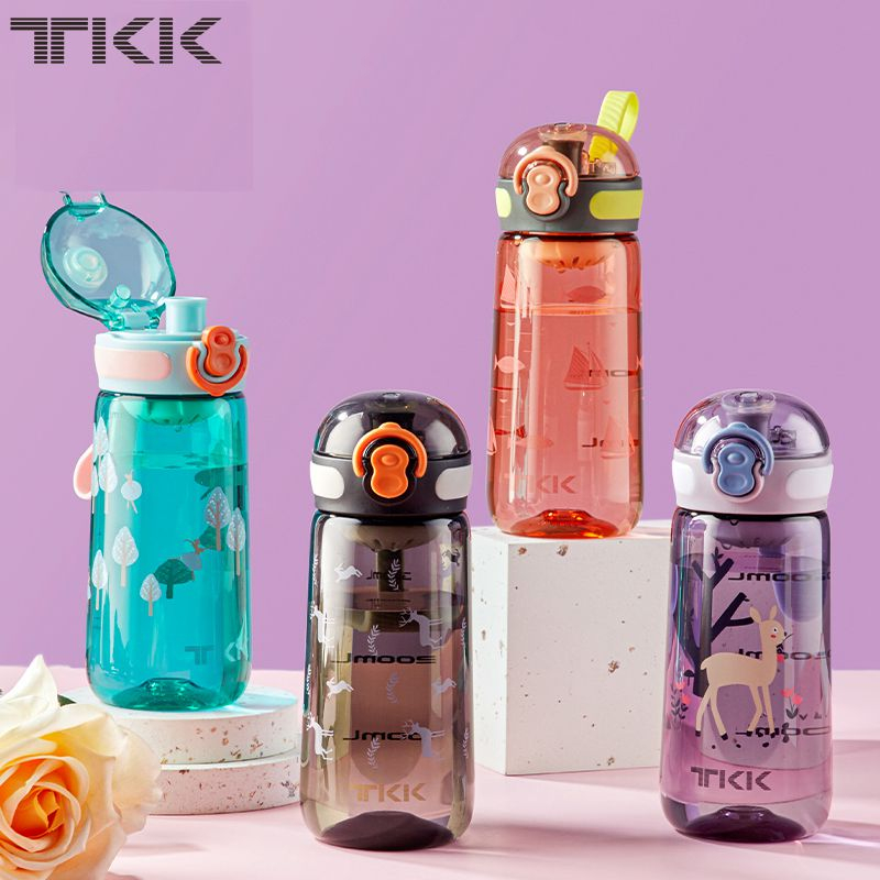 TKK 350ml/500ml ขวดน้ําเด็กไปโรงเรียน กระบอกน้ำพกพา ขวดน้ำน่ารักๆ ขวดน้ำยกดื่ม Tritan water ...