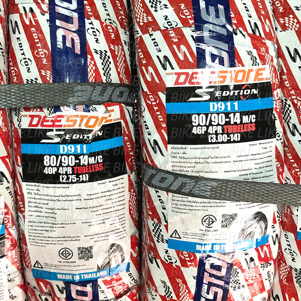 ยาง Deestone D911 ขอบ 14 ดีสโตน ยางรถมอเตอไซค์ สำหรับ fino scoopy pcx click ฟีโน่ สกูปปี้ คลิก ...