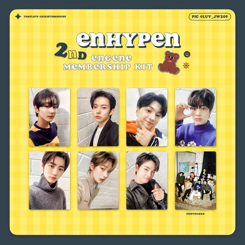 พร้อมส่ง [ENHYPEN] การ์ด 2nd engene Membership Kit | Shopee Thailand