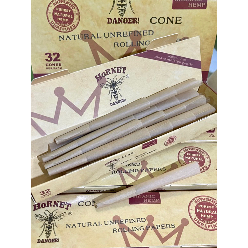 Hornet Pre-Rolled Paper 78mm กระดาษมวนสำเร็จ กระดาษพันลำ (1กล่อง32ชิ้น ...