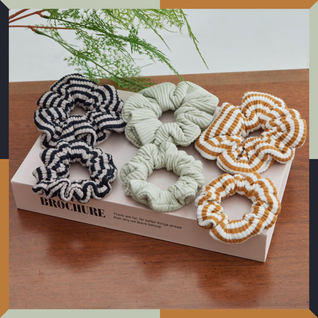 Darlyn - Iris Scrunchie ยางรัดผม ยางมัดผม ผ้ายืด รัดแน่น | Shopee Thailand