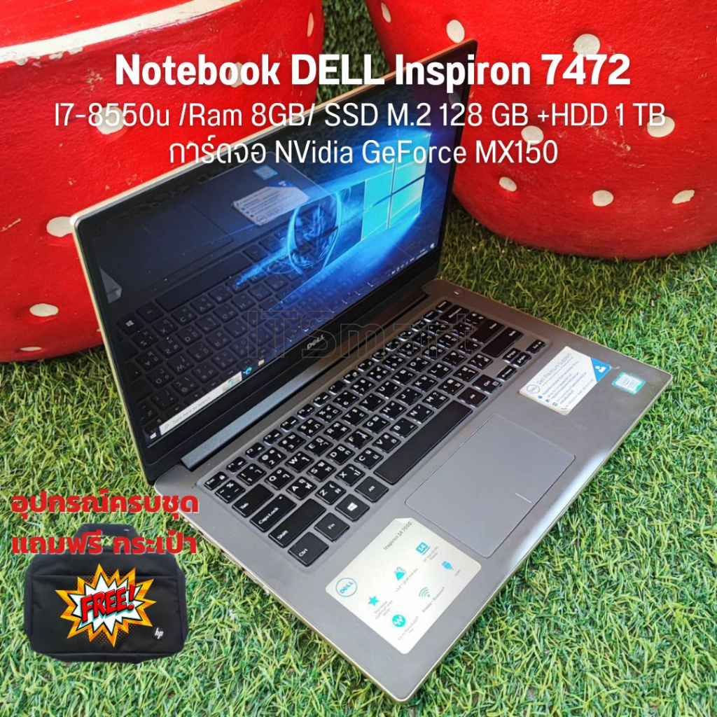 Notebook DELL Inspiron 7472 Intel Core I7 Gen 8 RAM 8 GB VGA 2 GB SSD ...
