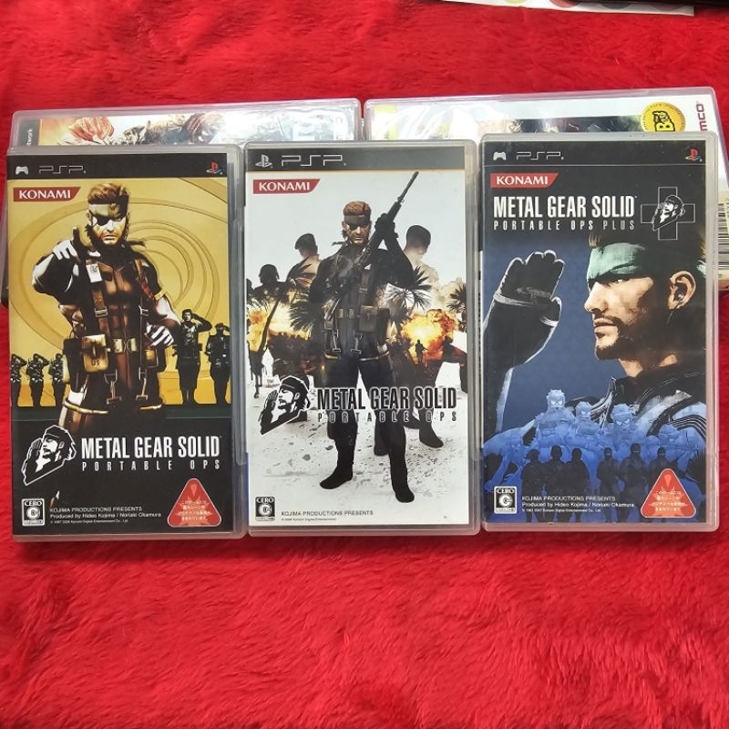 แผ่นแท้ PSP Metal Gear Solid Peace Walker/Portable Ops/Portable Ops ...