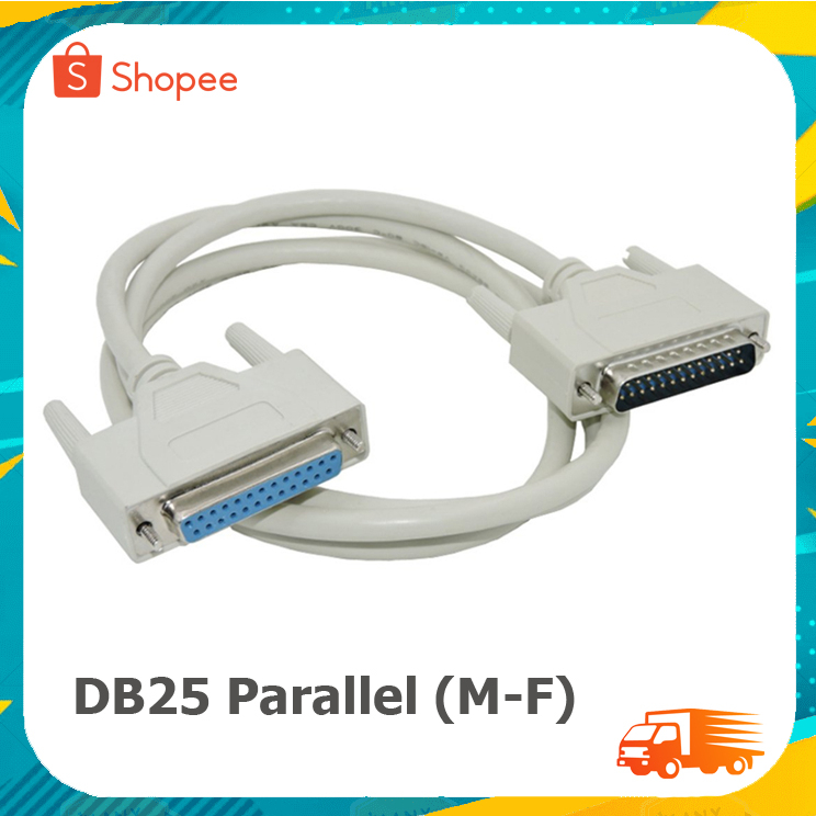 สายDB25 25 Pin Male to Female Serial Parallel Extension Cable DB25ผู้ ...