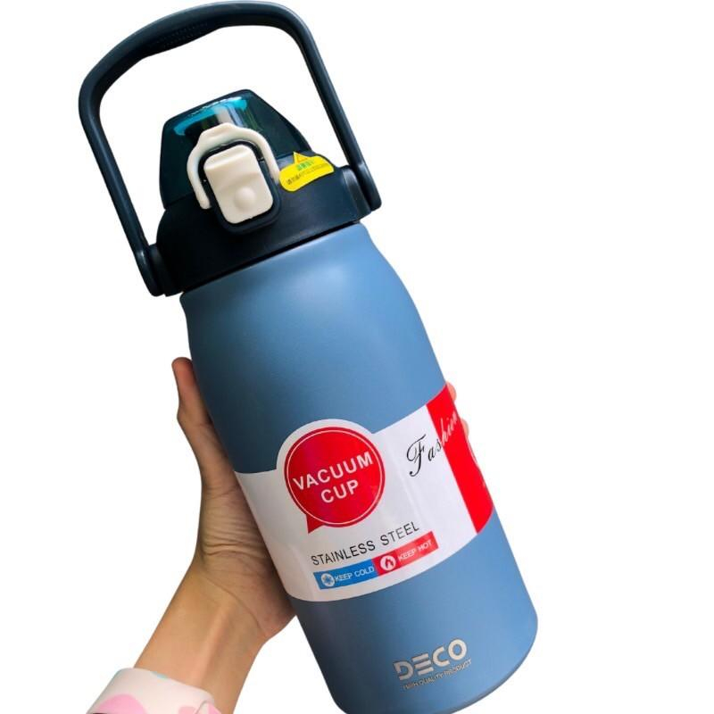 DECO กระบอกน้ำ 1200 ml. Vacuum cup stainless steel สแตนเลส 316 | Shopee ...