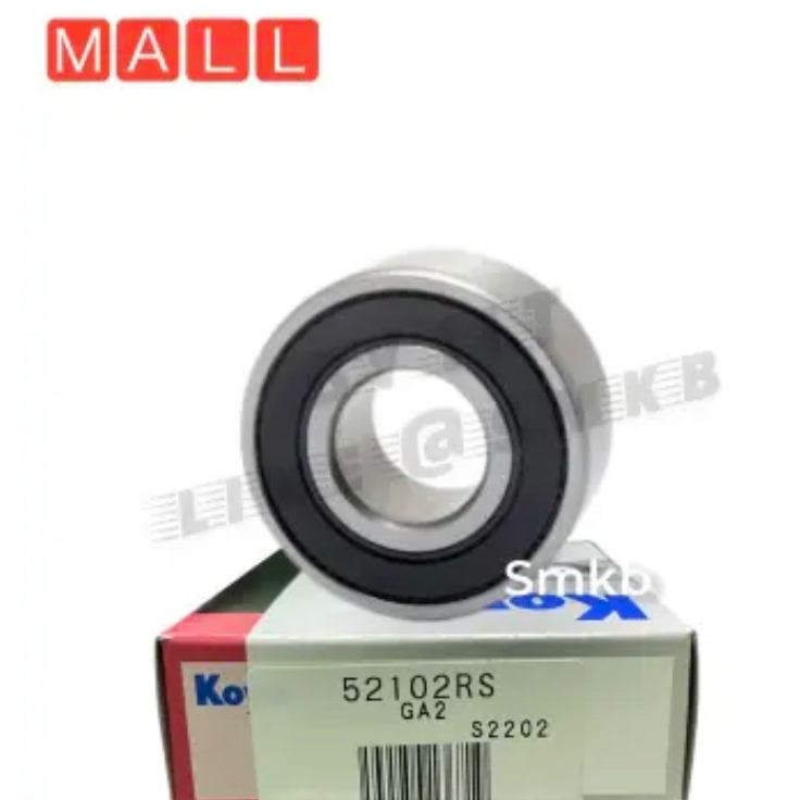 JAPAN แท้ 5210-2RS ตลับลูกปืนเม็ดกลมสัมผัสเชิงมุม 2 แถว ฝายาง 2 ข้าง ...