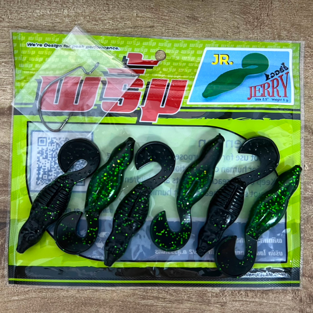 เหยื่อยาง พริ้ม เจอรี่ JERRY JR. ขนาด 2.5 นิ้ว น้ำหนัก 5 กรัม บรรจุ 6 ...