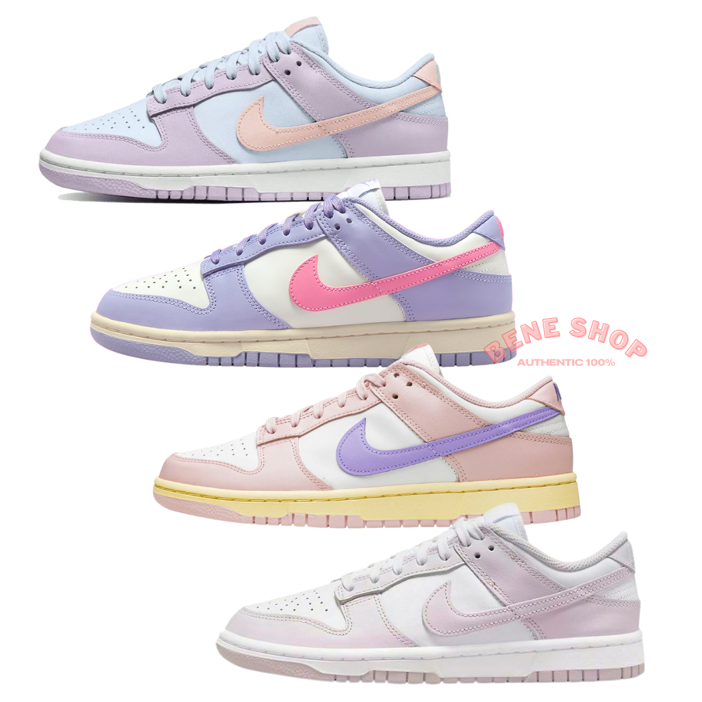 (ของแท้ 100%) NIKE Dunk Low Indigo Haze / Light Violet / Easter / Pink ...