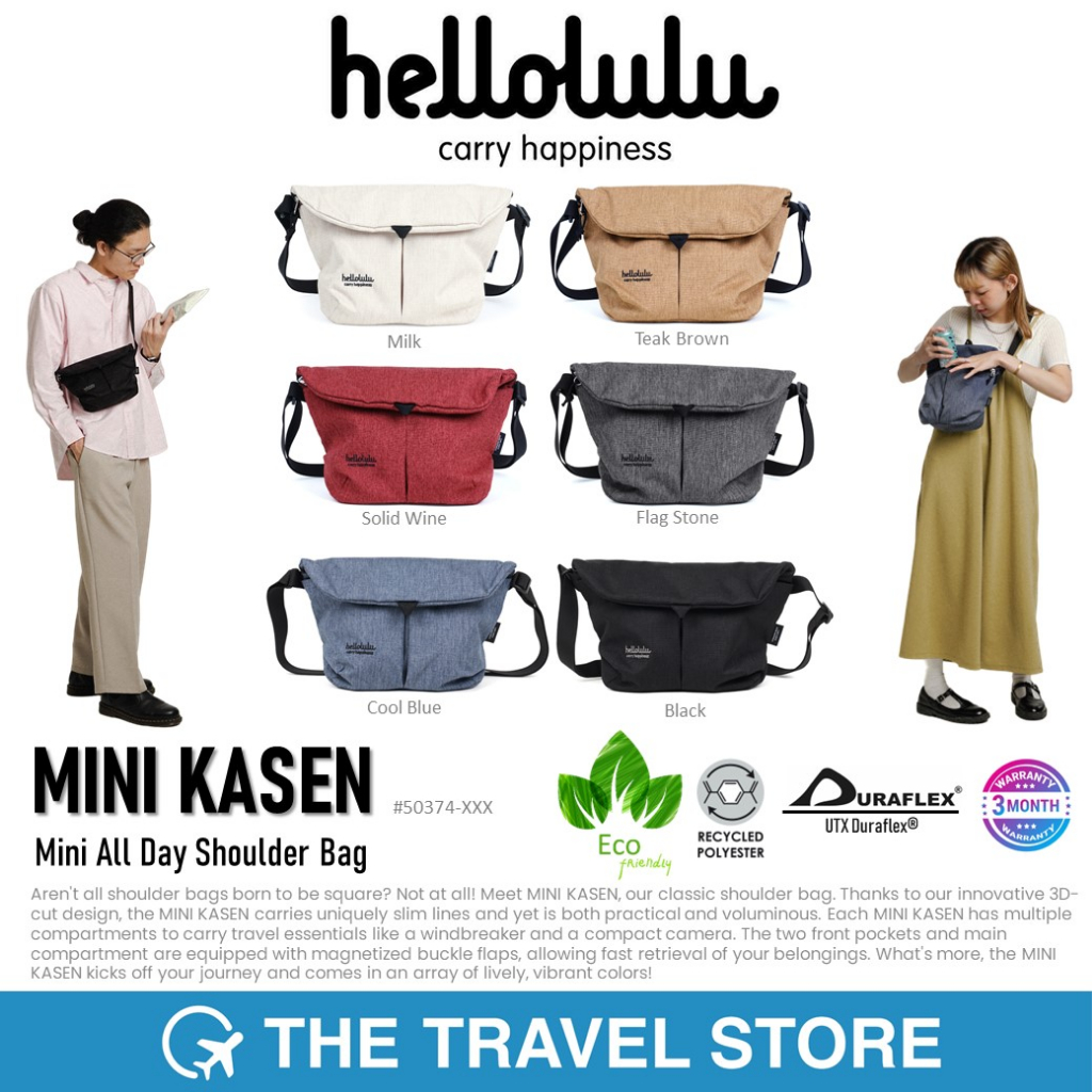 [New Color 2023] HELLOLULU MINI KASEN Mini All Day Shoulder Bag - ECO edition (50373-XXX ...