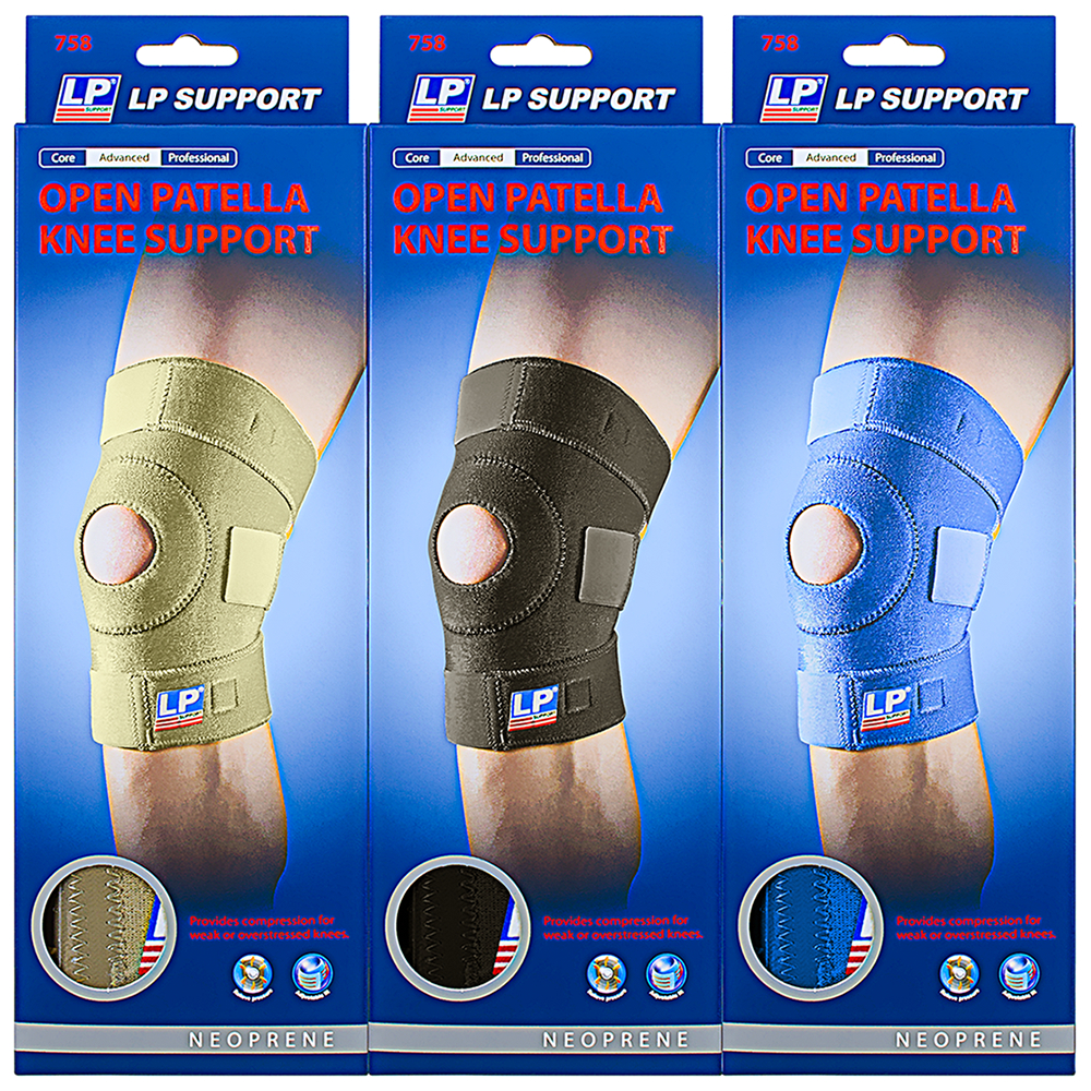 [ของแท้ 100%] LP SUPPORT 758 OPEN PATELLA KNEE SUPPORT ที่รัดเข่า ซัพ ...