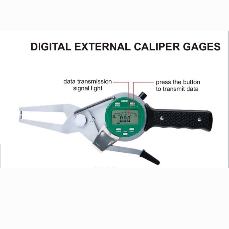 Digital External Caliper Gauge 0-20mm/0-0.8" INSIZE 2132-20 อินไซส์ ...