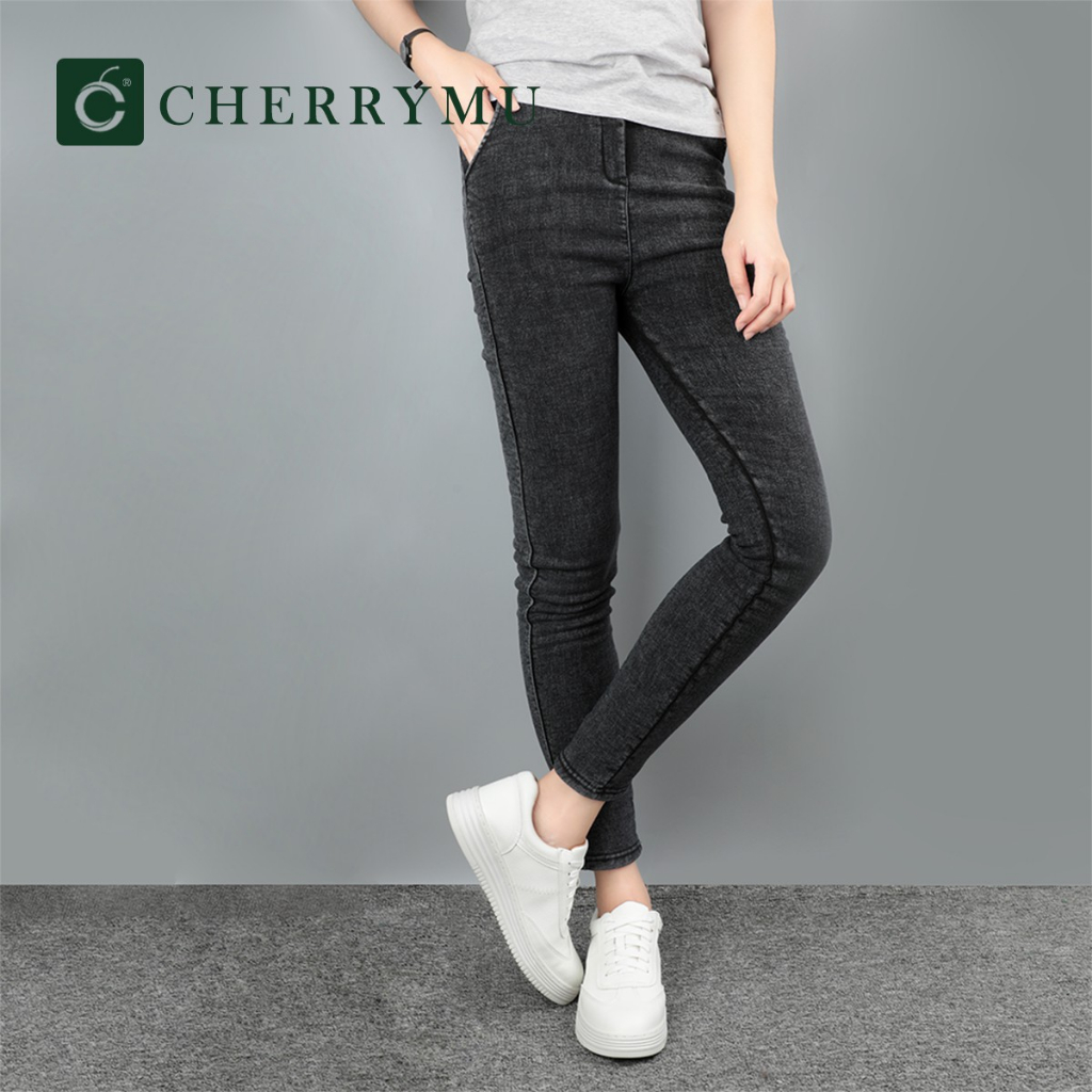CHERRYMU รุ่น CV04 กางเกง Poppy skinny wool | Shopee Thailand
