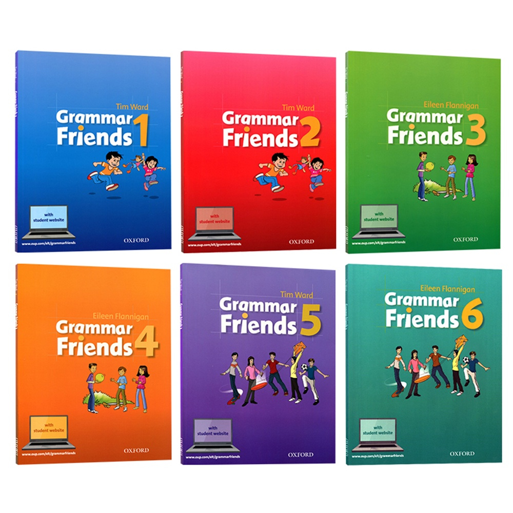 6 Books Grade 1-6 Oxford Grammar Friends in English learning Reading ...