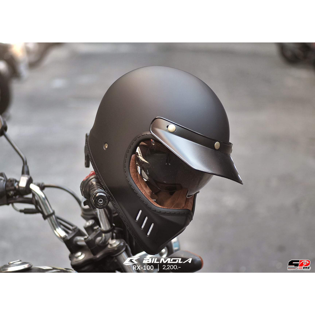 แถมฟรี!!! แก๊ปติดหน้าหมวก หมวกกันน็อค Bilmola RX100 ปี 2023 ส่งไว!!! sp ...