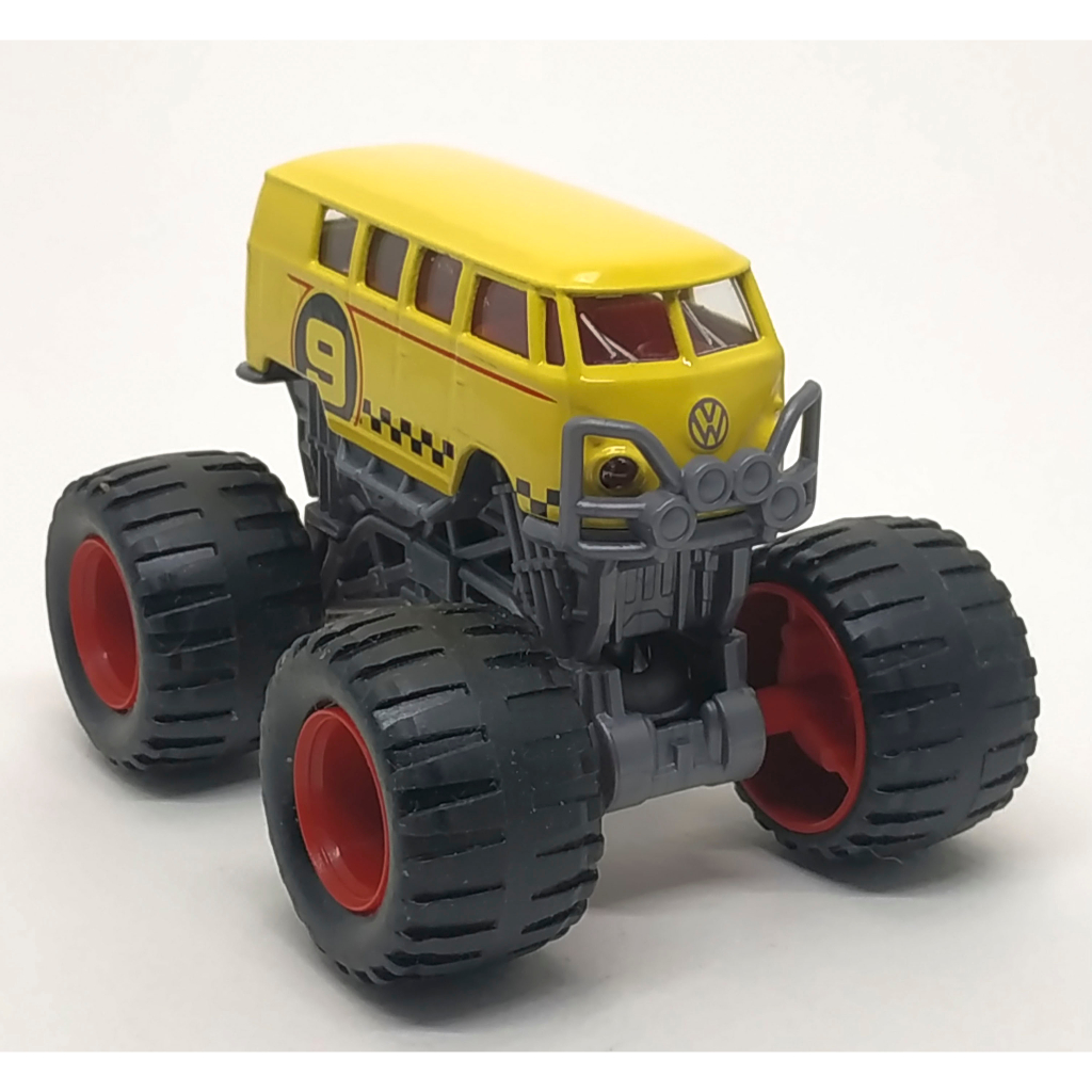 Majorette Monster Truck - Volkswagen T1 no.9 - สีเหลือง /scale 1/59 (3 ...
