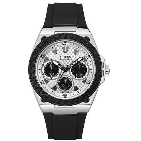 พร้อมสต็อก ！GUESS Legacy Quartz Black Dial Men's Watch W1049G5 W1049G2 ...
