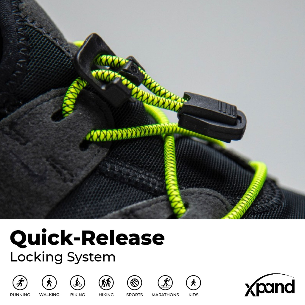 Xpand Round Lacing System Quick Release เชือกรองเท้า | Shopee Thailand