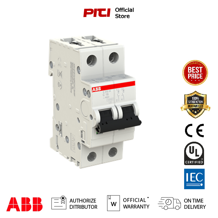 ABB S202M-C40 Miniature Circuit Breaker เซอร์กิตเบรกเกอร์ MCB,2Pole (10kA) ABB | Shopee Thailand