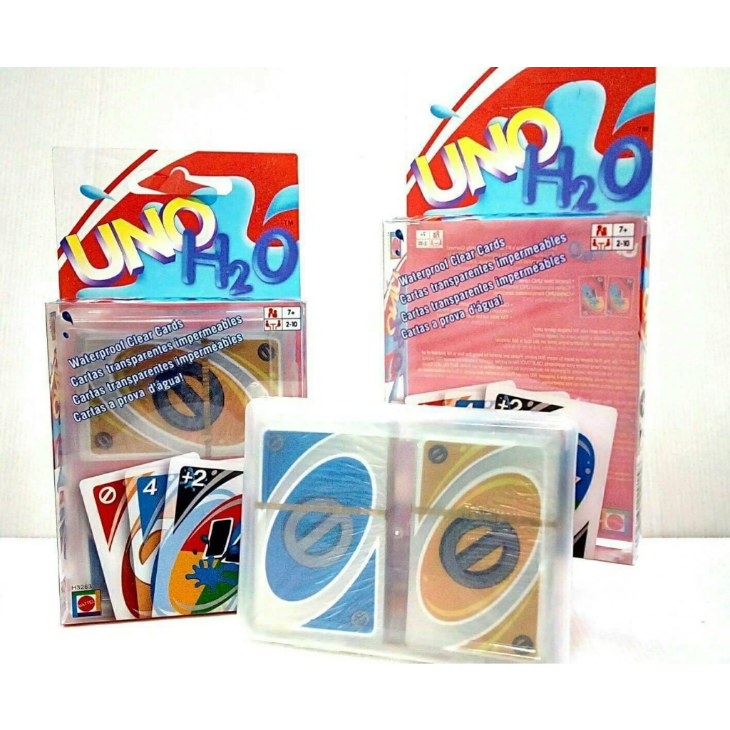 UNO H2O CARDS BOARD GAME Waterproof การ์ดกันน้ำ การ์ดเกมส์พลาสติก ...