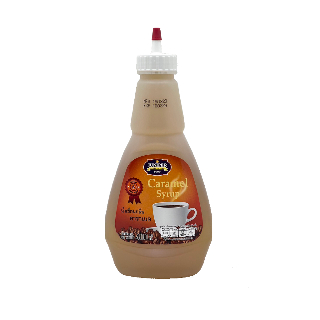 Caramel syrup / Vanilla syrup / Hazelnut syrup Juniper ขนาด 725,400,200 ml | Shopee Thailand