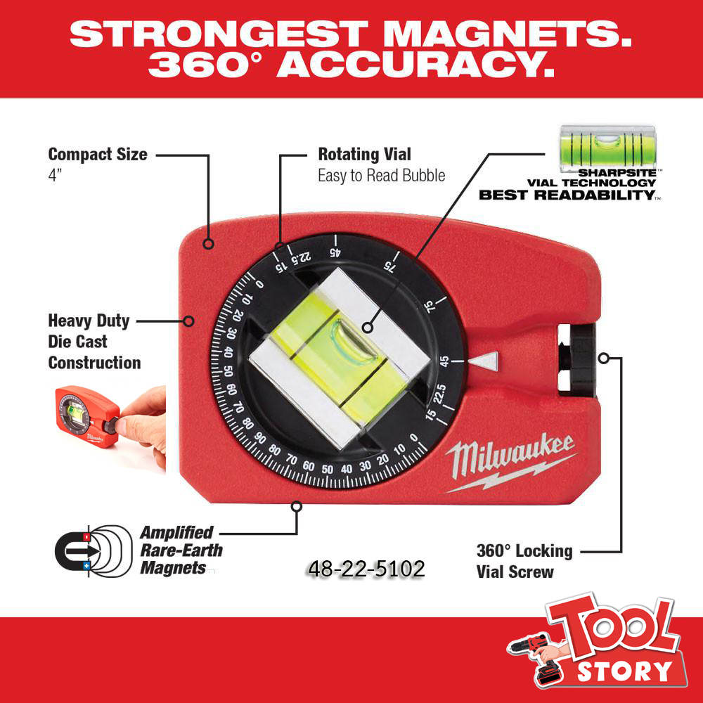 Milwaukee ระดับน้ำ Pocket level 48-22-5102 | Shopee Thailand