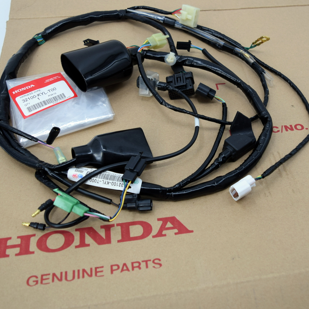 ชุดสายไฟหลัก เวฟ125i บังลมไมล์ฟ้า (มี O2) แท้ศูนย์ฮอนด้า ราคา/1ชุด ...