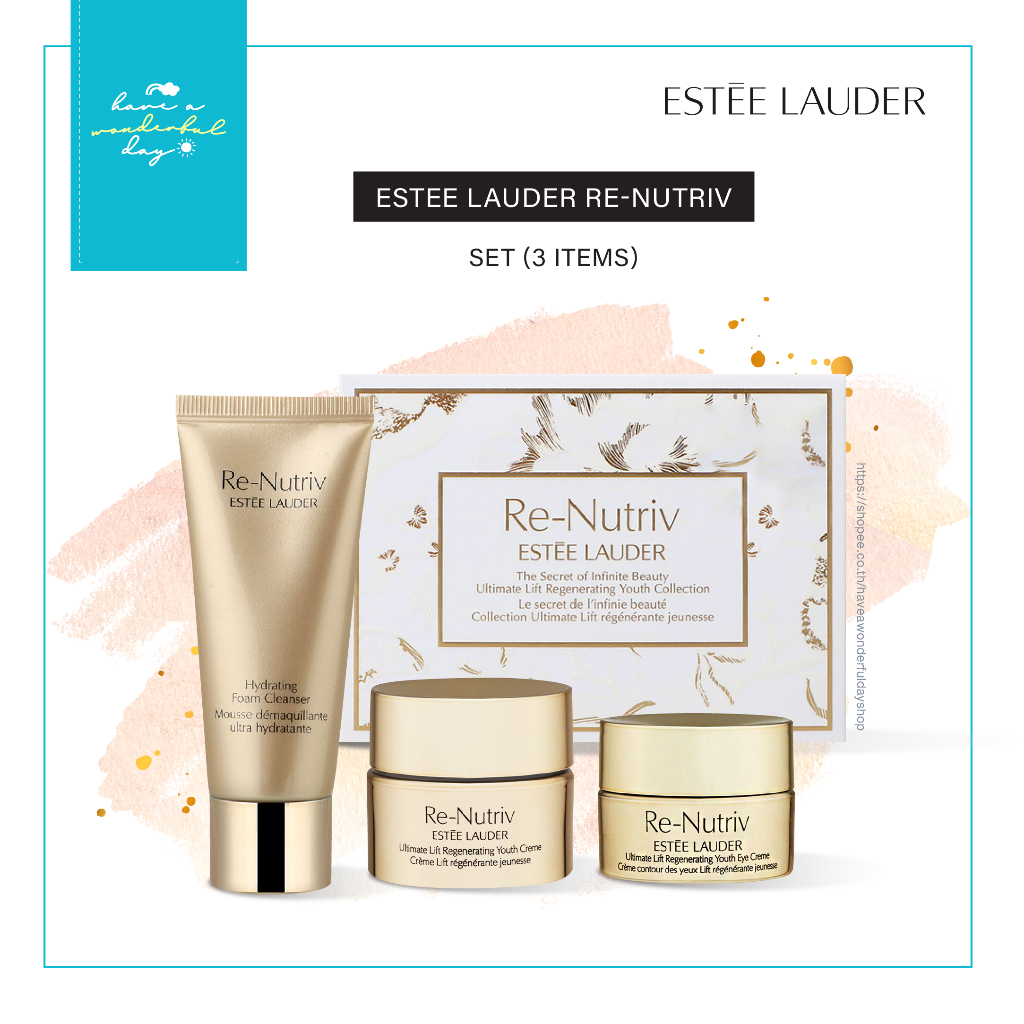 Estee Lauder Re-Nutriv Set (3 ชิ้น) เซทผลิตภัณฑ์ดูแลผิว จากเอสเต ลอ ...