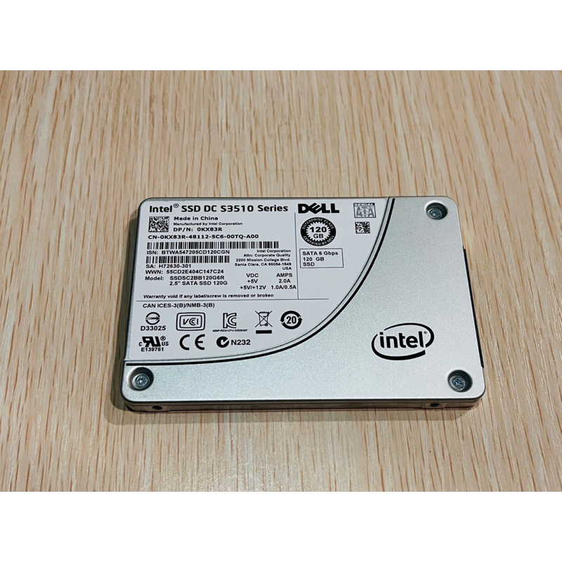 hdd Intel SSD DC S3510 120GB ฮาร์ดดิสเซิฟเวอร์มือสองพร้อมใช้งาน | Shopee Thailand