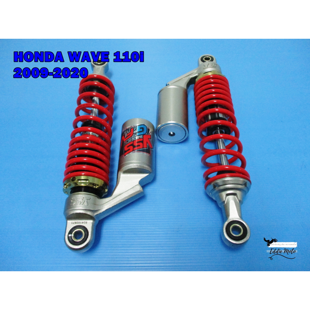 REAR SHOCK SET YSS “RED" & "BLACK” Fit For HONDA WAVE110i (2009-2020 ...