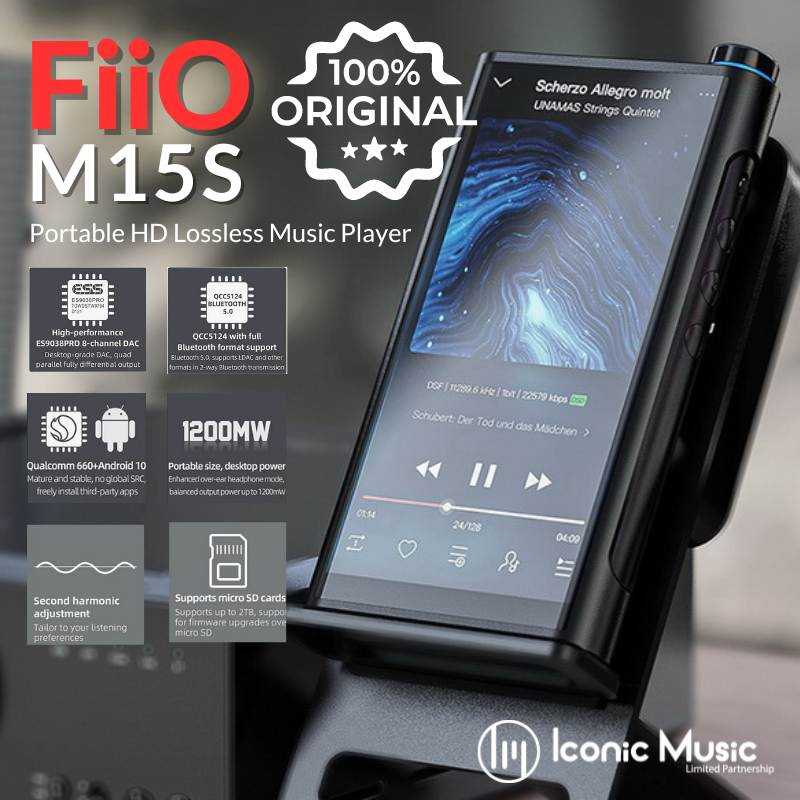 FiiO M15S DAP พกพาระดับเรือธงแห่งยุค รองรับ Dual Hi-Res ประกันศูนย์ไทย | Shopee Thailand