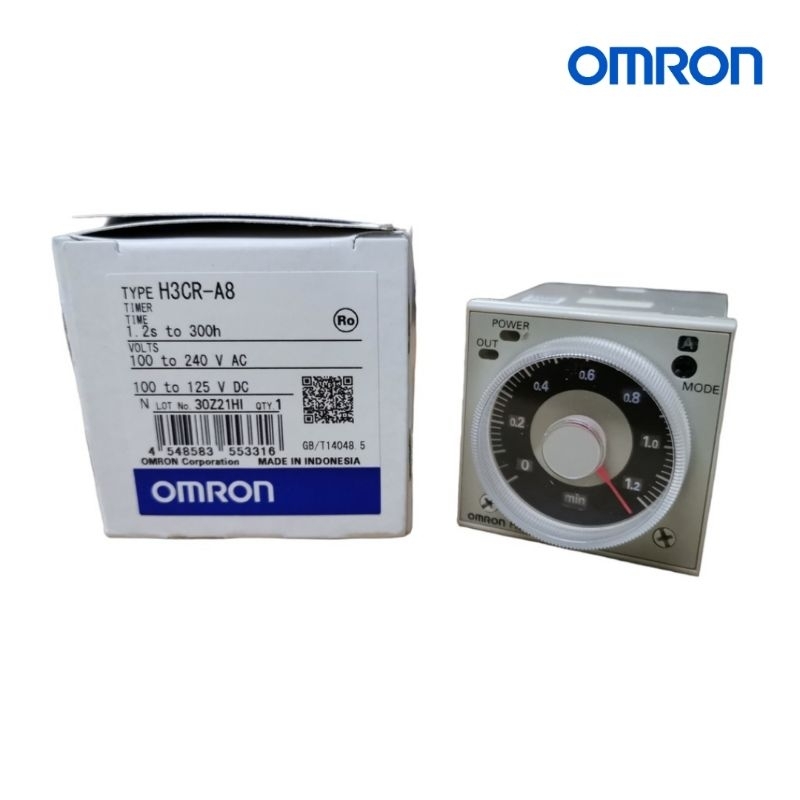 Omron H3CR-A8 TIMER ไทม์เมอร์ 100-240 VAC , 24 VDC | Shopee Thailand