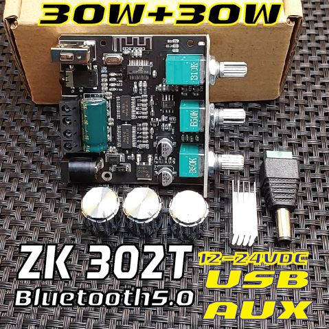 แอมป์บลูธูทจิ๋ว302Tกำลังขับ30+30wเชื่อมต่อบลูธูทระบบ5.0/AUX/USB2.0MP3 ...