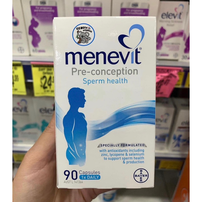 Menevit Pre-conception Sperm Health 90 เม็ด | Shopee Thailand