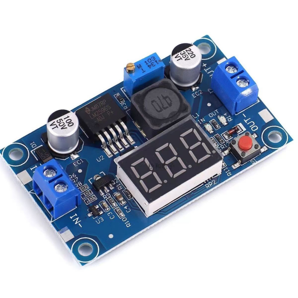 DC-DC LM2596 LM2596HVS Buck Converter Adjustable Step Down โมดูลลดแรงดัน บอร์ดปรับแรงดันไฟ 12V ...