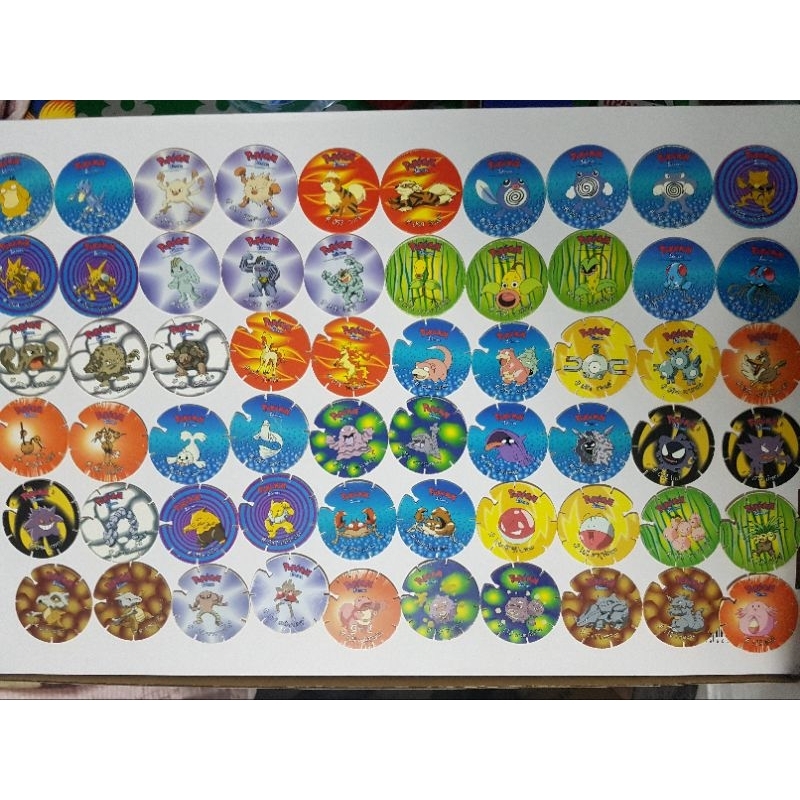 เหรียญ tazo pokemon ครบชุด ทั้งหมด 151+2 เหรียญ | Shopee Thailand
