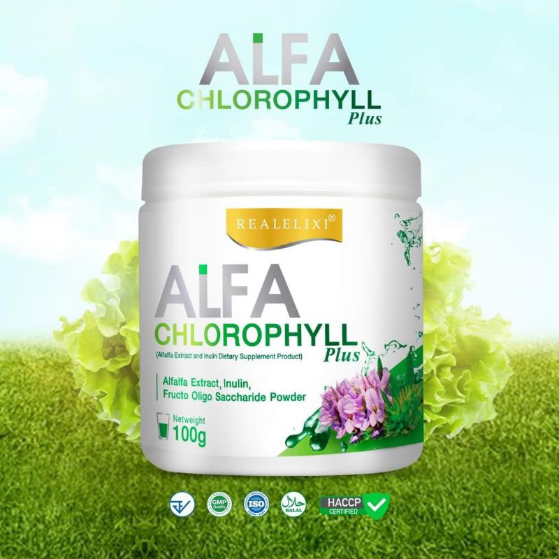 Real Elixir Alfa Chlorophyll Plus เรียล อิลิคเซอร์ อัลฟ่า คลอโรฟิล พลัส | Shopee Thailand