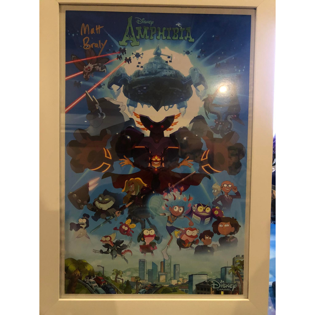 Disney Amphibia Director Matt Braly Official autograph Frame ลายเซ็น ...