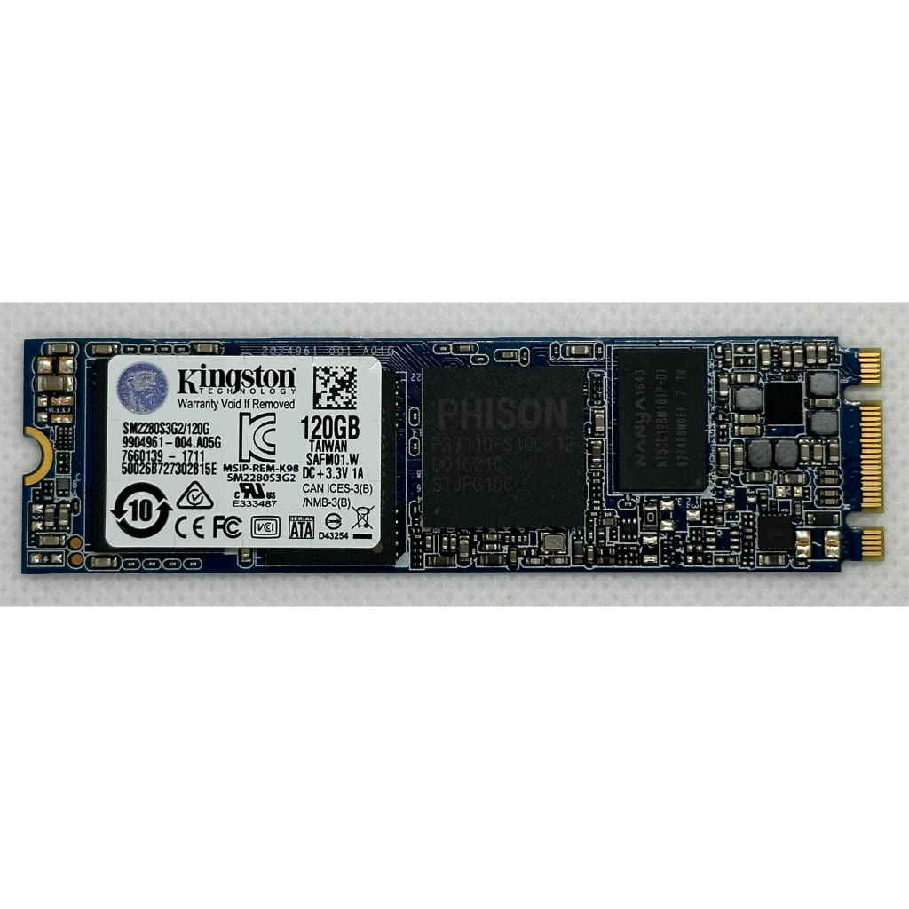 120 GB SSD (เอสเอสดี) SSD M.2 SATA 120.GB KINGSTON M.2 2280 (SM2280S3G2 ...