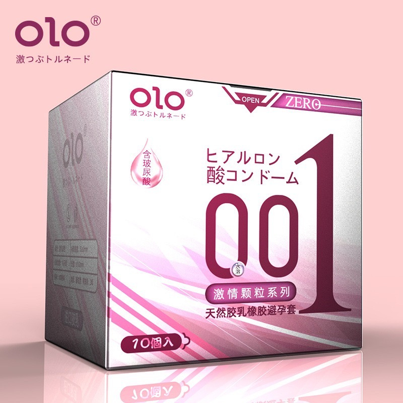 OLO basic thin condoms 001 10pcs 50-52-54mm ถุงยางอนามัย ถุงยาง (10ชิ้น/1กล่อง) แบบบาง บาง 0.01 ...