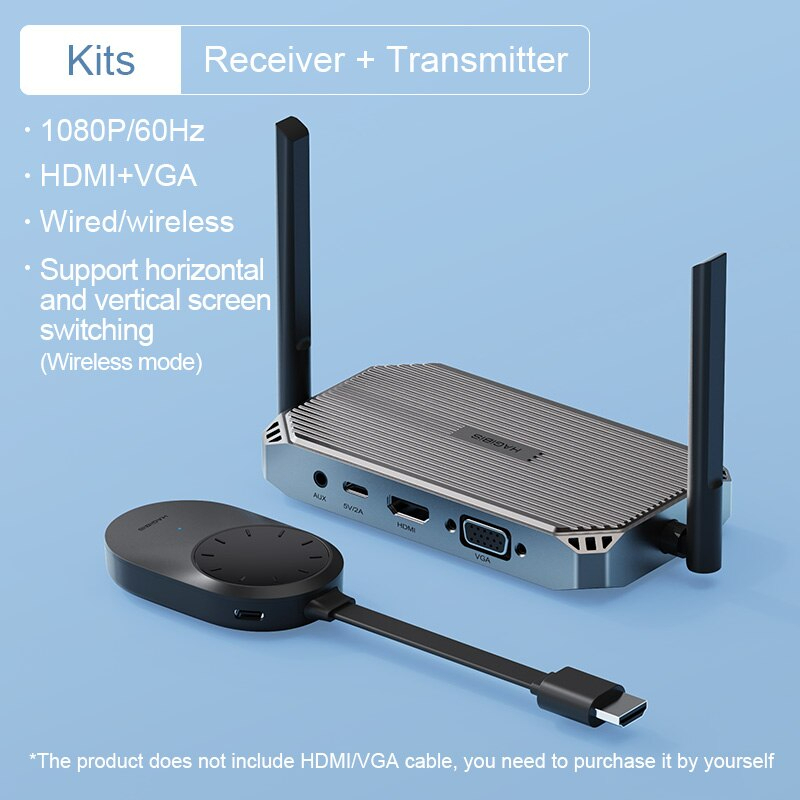 Hagibis G9W ไร้สาย HDMI Video Transmitter & Receiver Wireless Extender ...