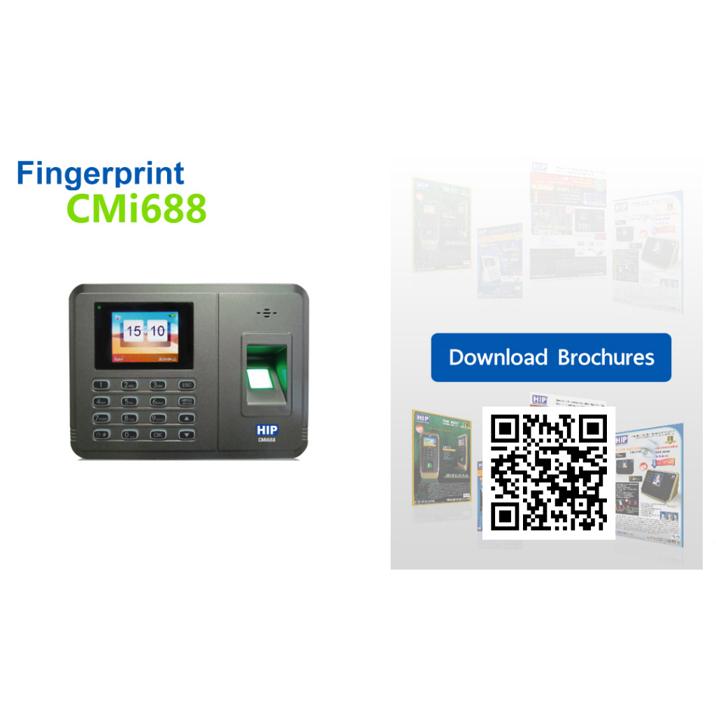 HIP CMI688 เครื่องสแกนนิ้ว มีแบตสำรอง ดึงข้อมูลด้วย USB ส่งไว ส่งจาก กทม | Shopee Thailand