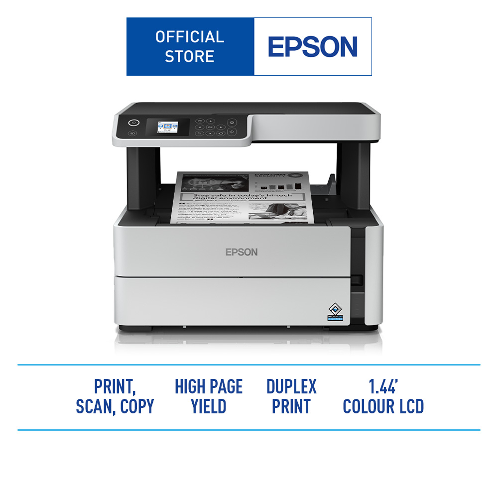 Epson EcoTank Monochrome M2140 All-in-One Ink Tank Printer | Shopee ...