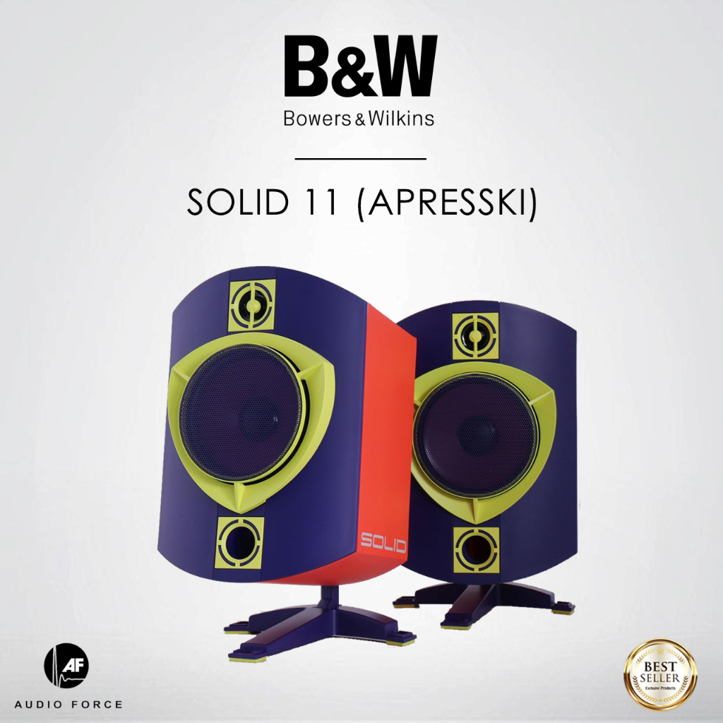 B&W Solid 11 Apresski Bookshelf Speaker ม่วง-ส้ม | Shopee Thailand