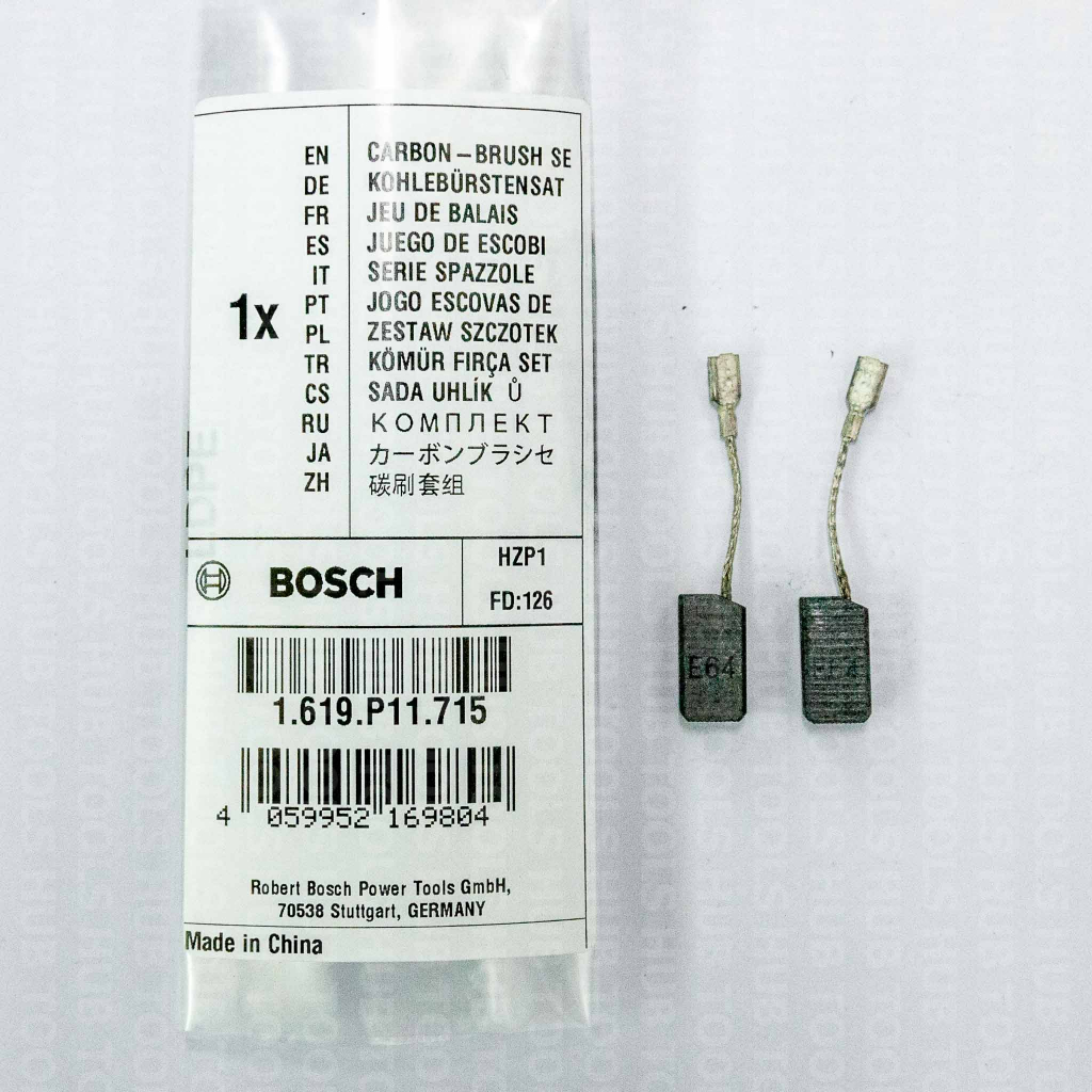 แปรงถ่าน (แท้) สำหรับเครื่องเจียร์ BOSCH GWS9-100 # 1619P11715 | Shopee ...